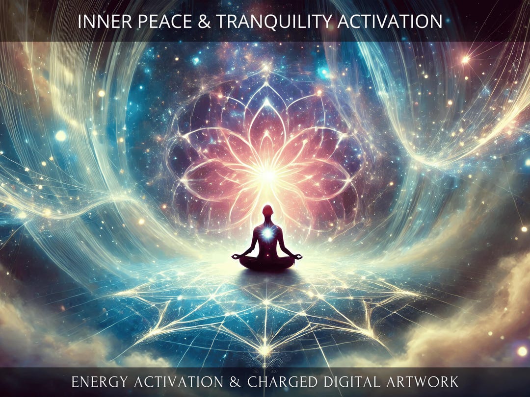 Inner Peace and Tranquility Activation + Charged Digital Artwork - Etsy
