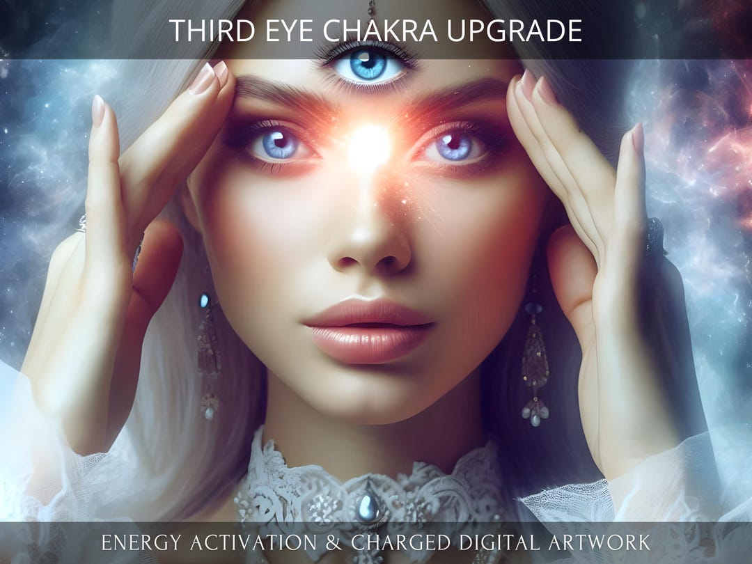 Third Eye Chakra Harmonization and Upgrade Charged Digital Artwork - Etsy
