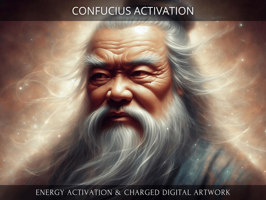 Confucius Activation + Charged Digital Artwork - Etsy