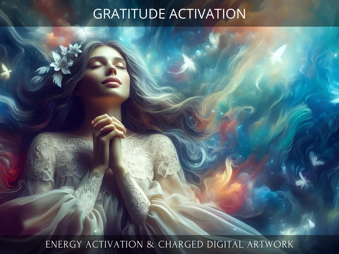 Gratitude Activation Charged Digital Artwork - Etsy