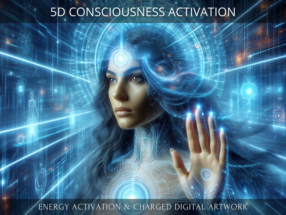 Fifth Dimension (5D) Consciousness Charged Digital Artwork + Energetic ...