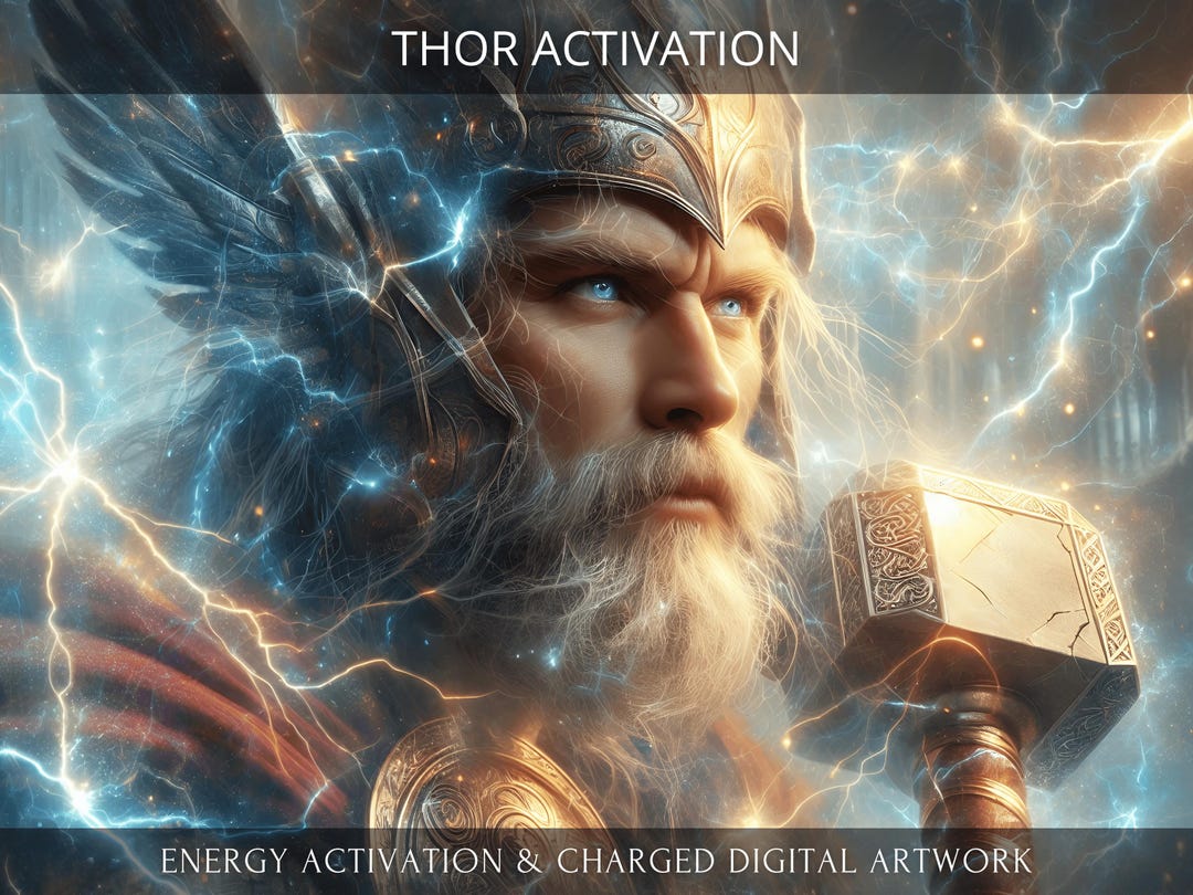 Thor Charged Digital Artwork + Energetic Transmission With a Personal ...