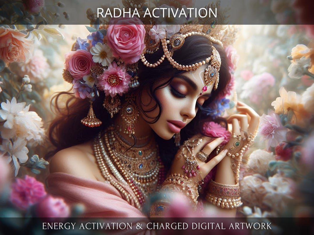 Radha Activation + Charged Digital Artwork - Etsy