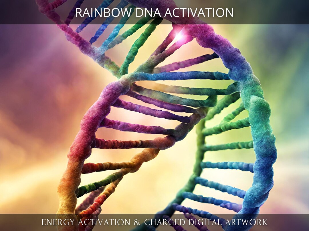 Rainbow DNA Charged Digital Artwork + Energetic Transmission With a ...
