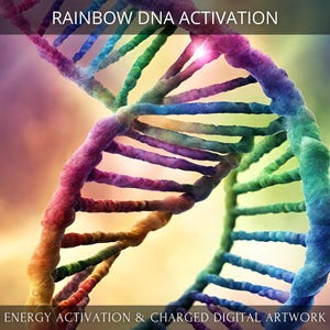 Rainbow DNA Activation + Charged Digital Artwork - Etsy