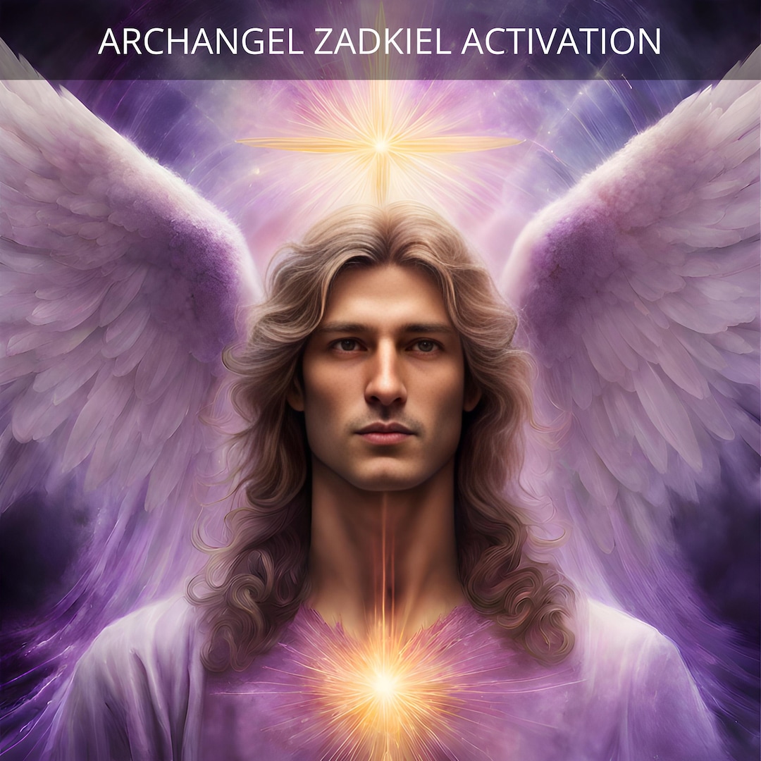 Archangel Zadkiel Activation Charged Digital Artwork - Etsy