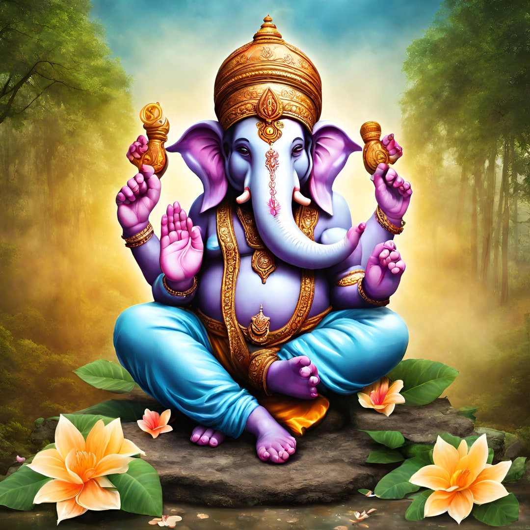 Ganesha Digital Art Infused With Energies - Etsy