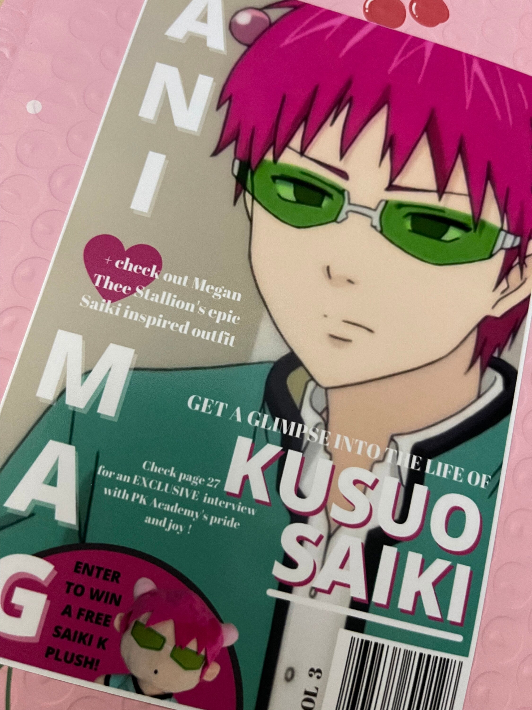Saiki K Print Saiki K Room Decor Saiki K Merch Anime - Etsy Ireland