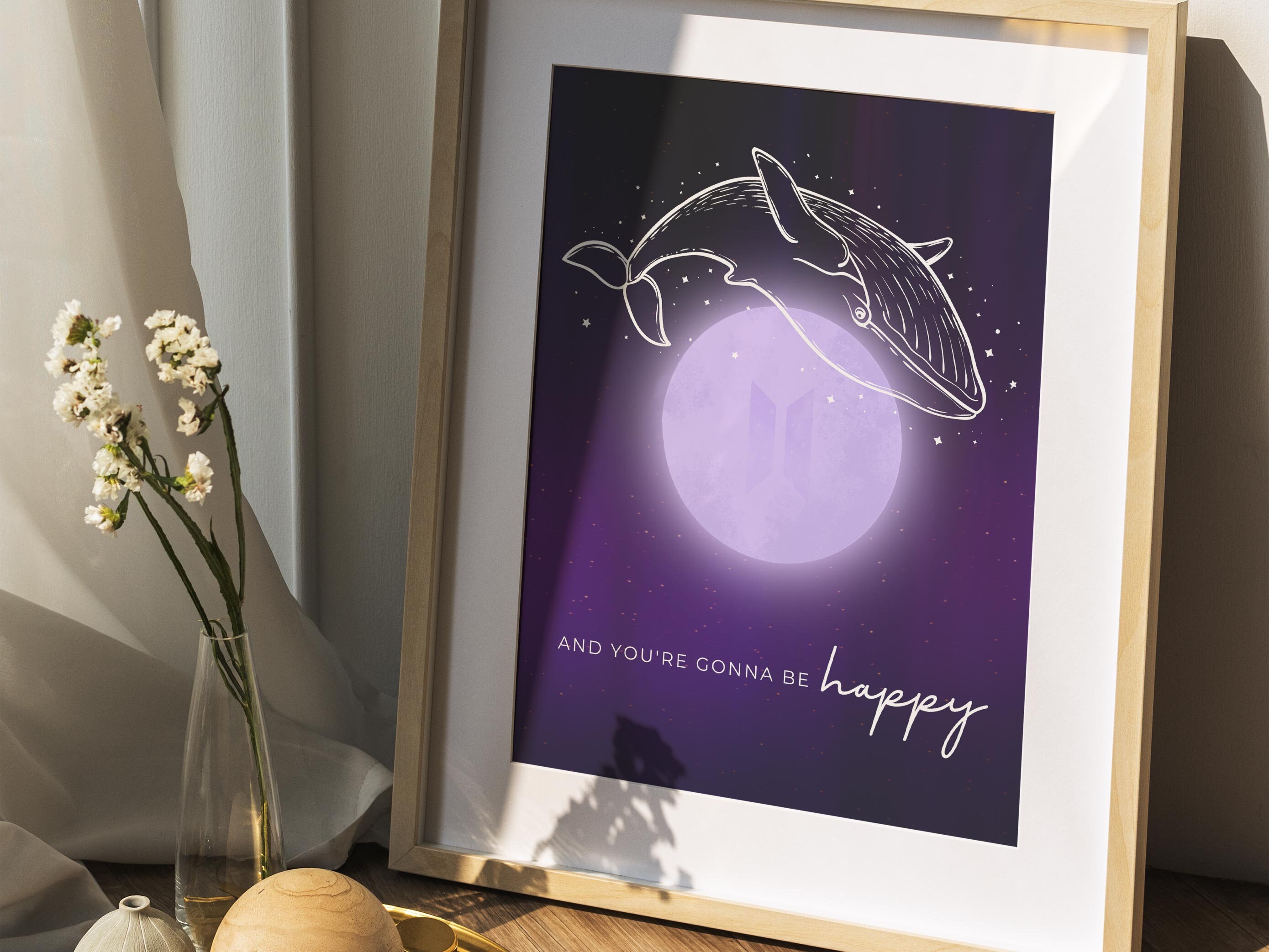 BTS Wall Art Deco | Bts Typography Quote Print | Bts Digital Download ...