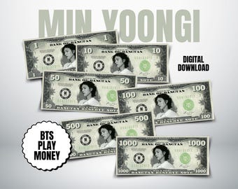 Printable Jungkook Bangtan Bucks Play Money | BTS Fan Play Cash | OT7 K ...
