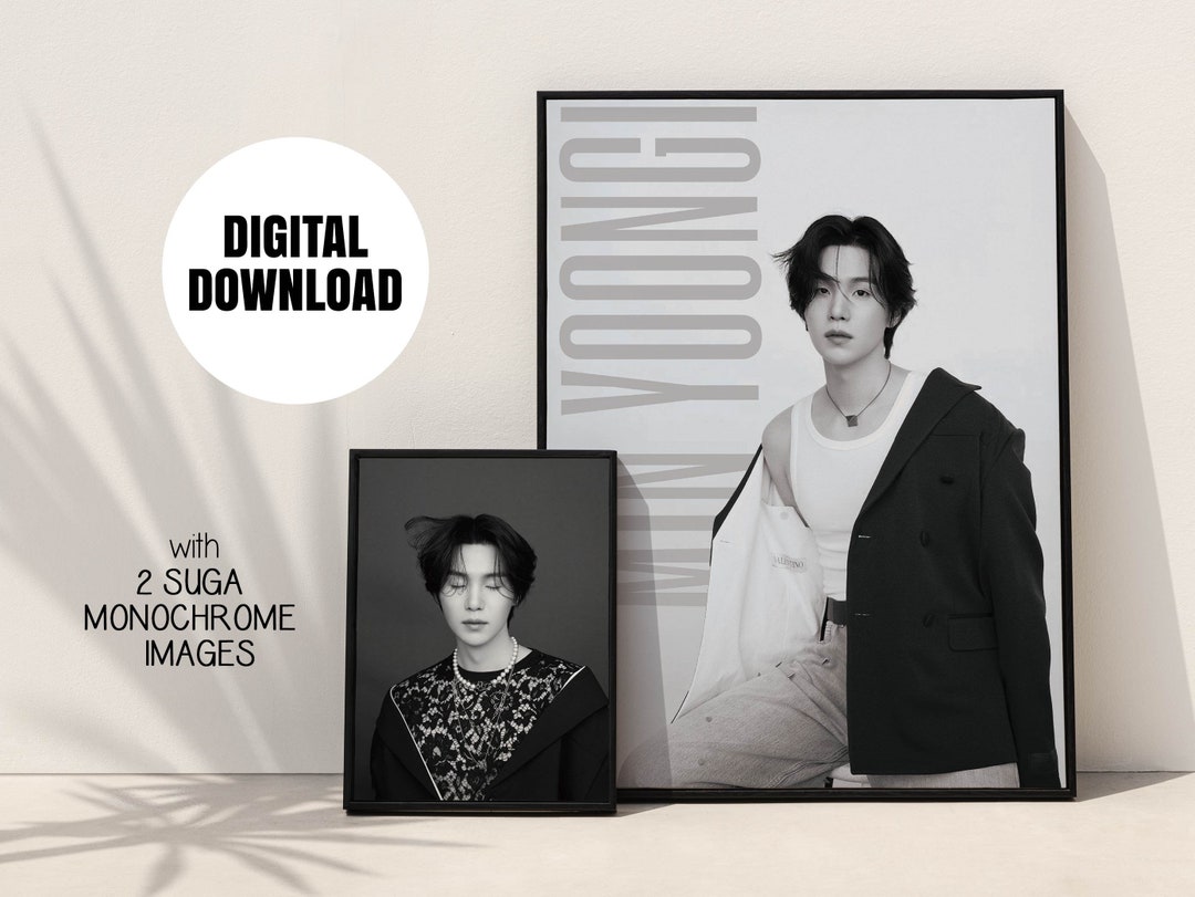 Suga BTS Poster | Agustd BTS Print | Yoongi Aesthetic | BTS Gifts | Bts ...