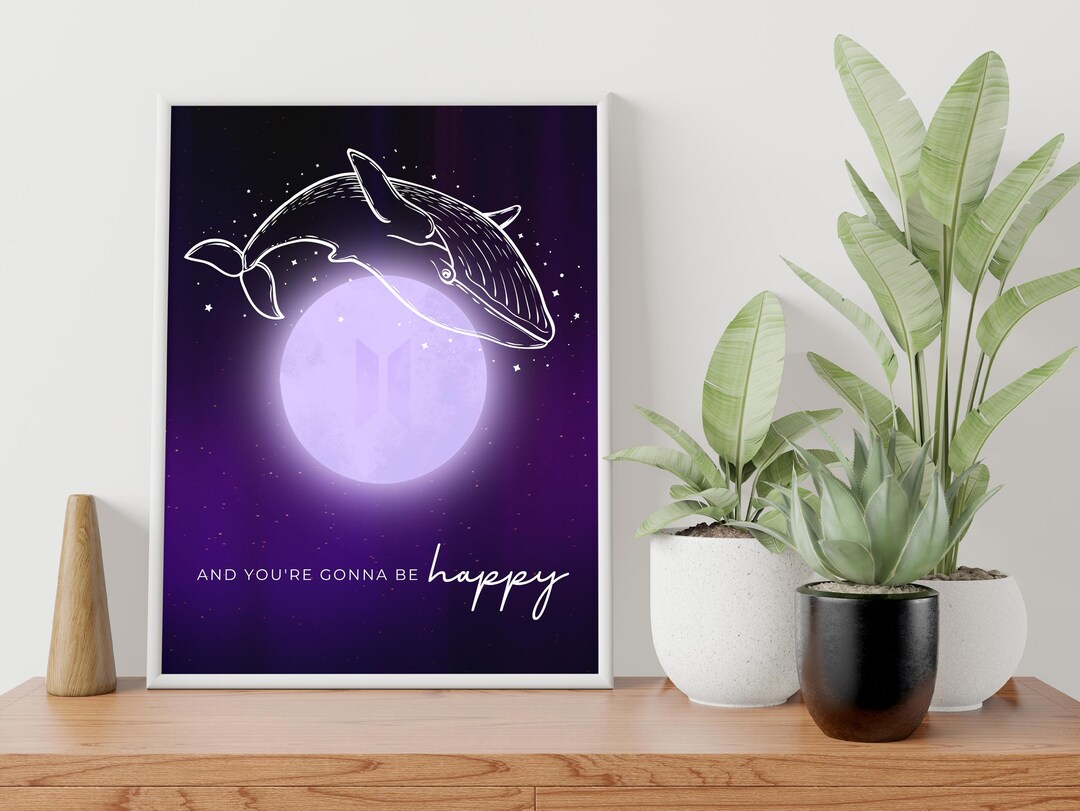 BTS Wall Art Deco | Bts Typography Quote Print | Bts Digital Download ...