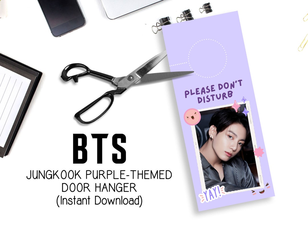 BTS Door Hanger | BTS Digital Download | Bts Print | Jungkook Door ...