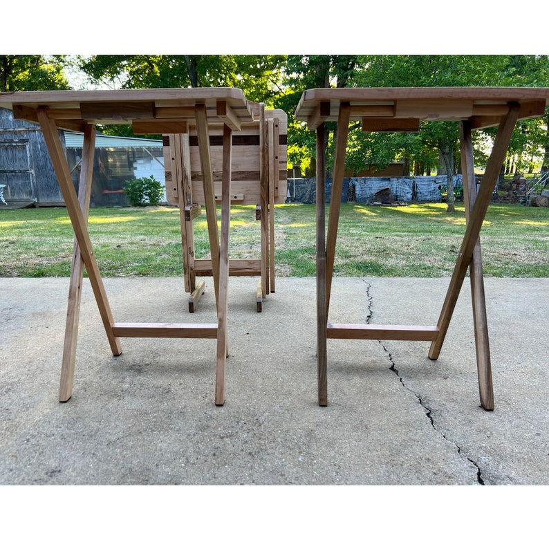 Handcrafted Wood TV Trays Made With Ambrosia Maple Walnut Hickory and ...