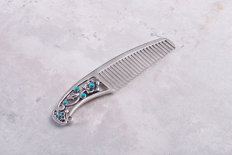 New Sterling Silver Comb 925. Handmade. Anniversary Gift. Birthday Gift ...