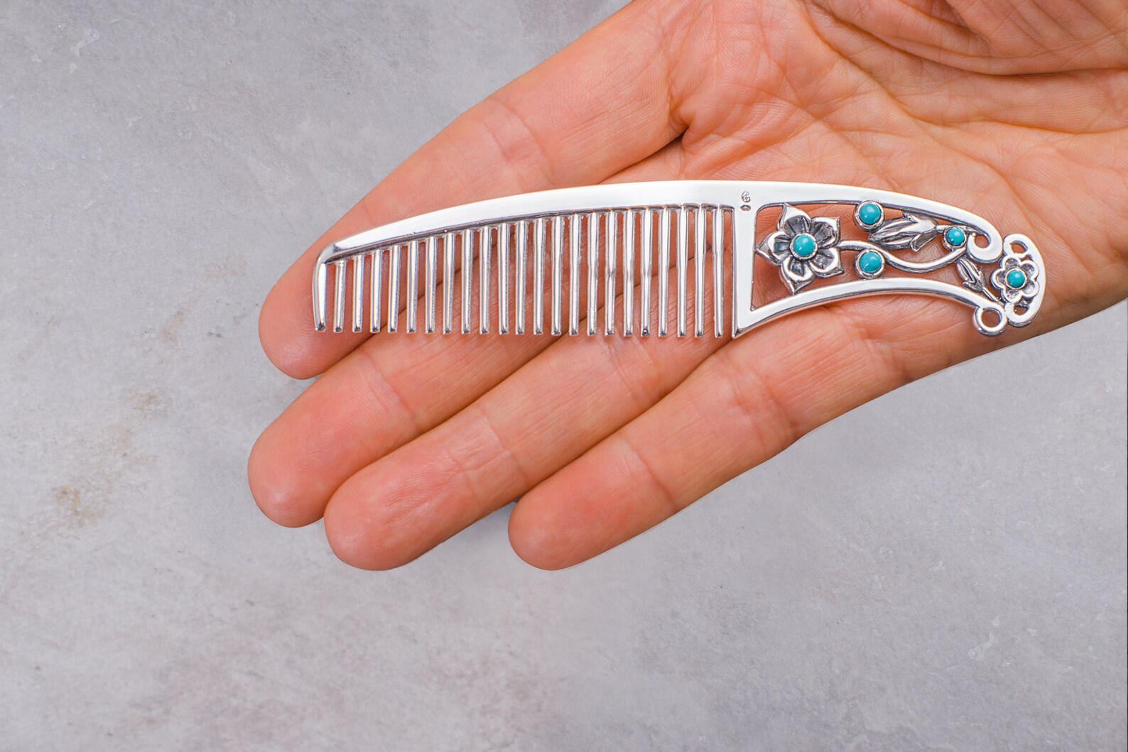 New Sterling Silver Comb 925. Handmade. Anniversary Gift. Birthday Gift ...