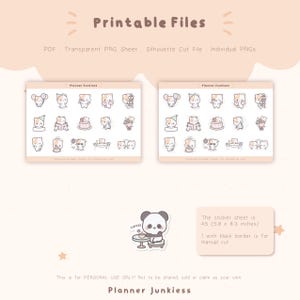 Cute Work Digital Planner Stickers | Kawaii Work Printable Stickers ...