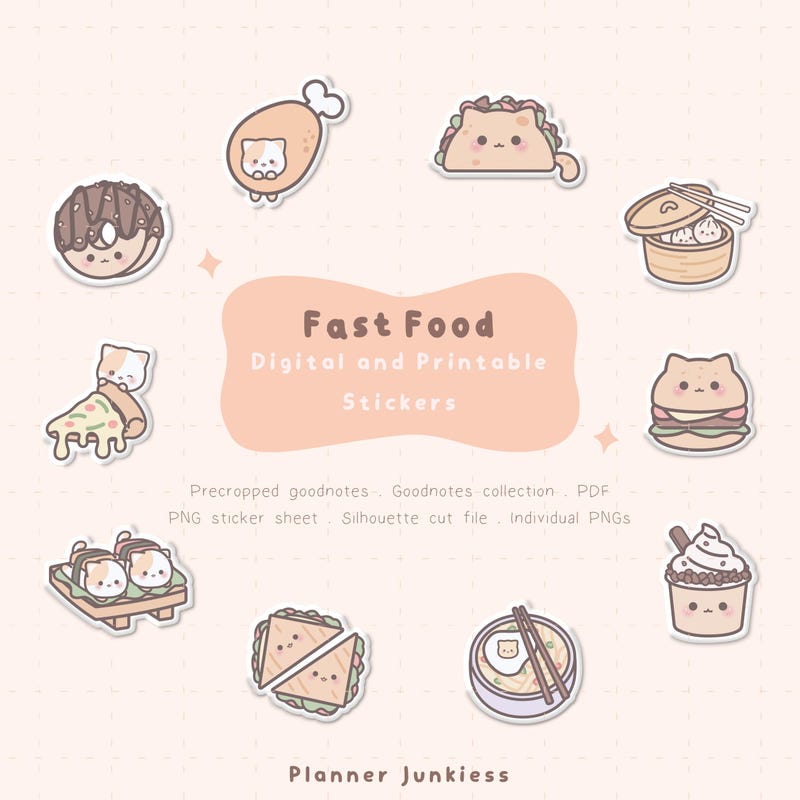 Hand Drawn Stickers - Etsy