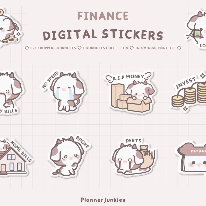 Finance Stickers - Etsy