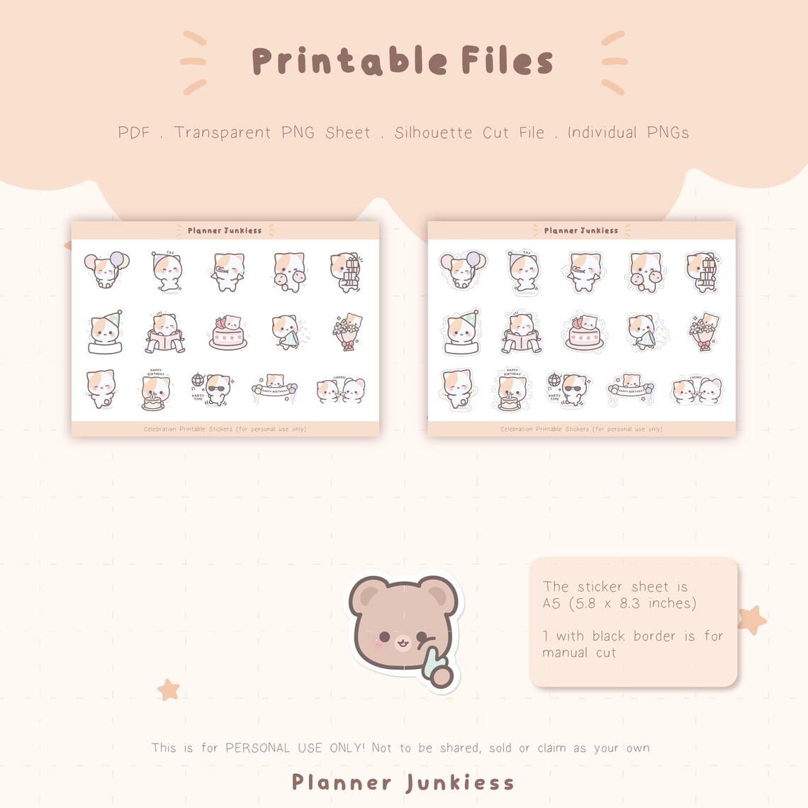 Cute Skin Care Digital Planner Stickers | Skin Care Printable Stickers ...