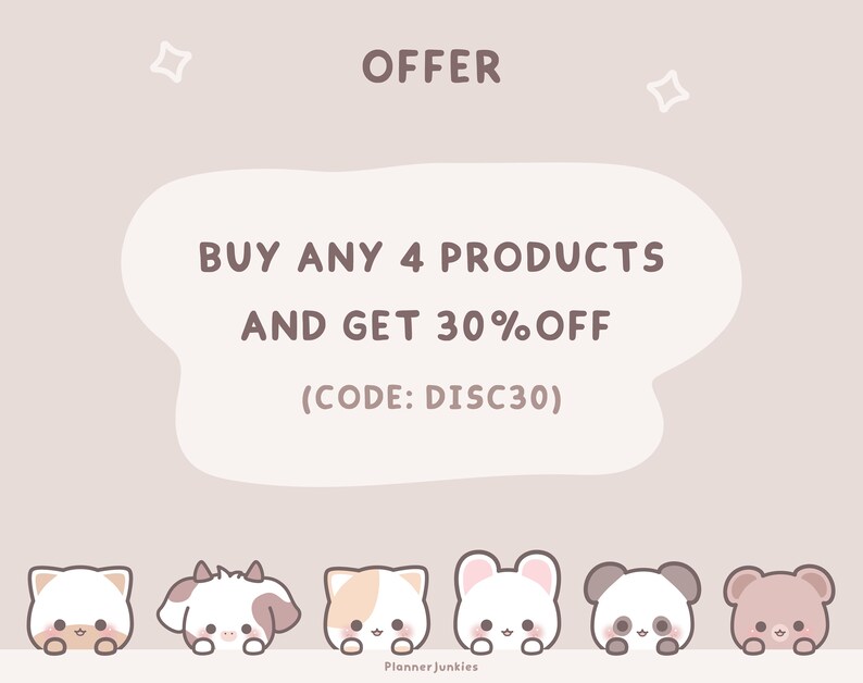 Cute Shopping Printable Stickers Cute Grocery Printable Stickers Cute ...