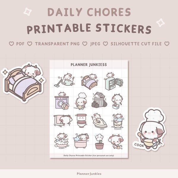 Printable Planner Stickers - Etsy