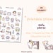 Kawaii Daily Chores Printable Stickers | House Chores Printable Planner ...