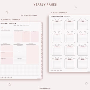 Cute Digital Planner | Cute Digital Undated Planner | Portrait Digital ...