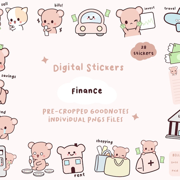 Finance Stickers - Etsy