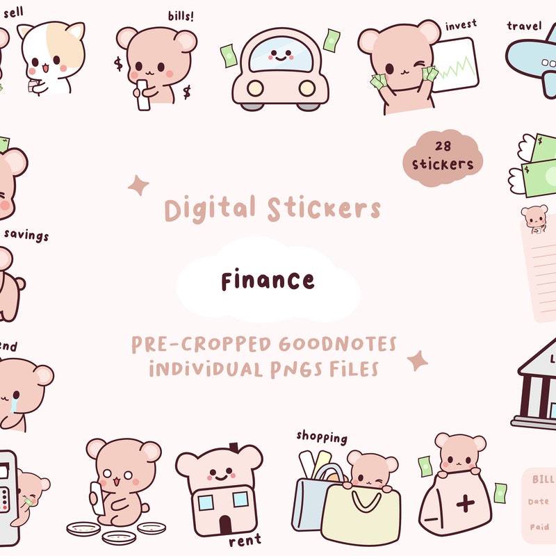 Finance Stickers - Etsy