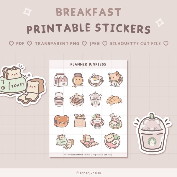 Kawaii Breakfast - Etsy