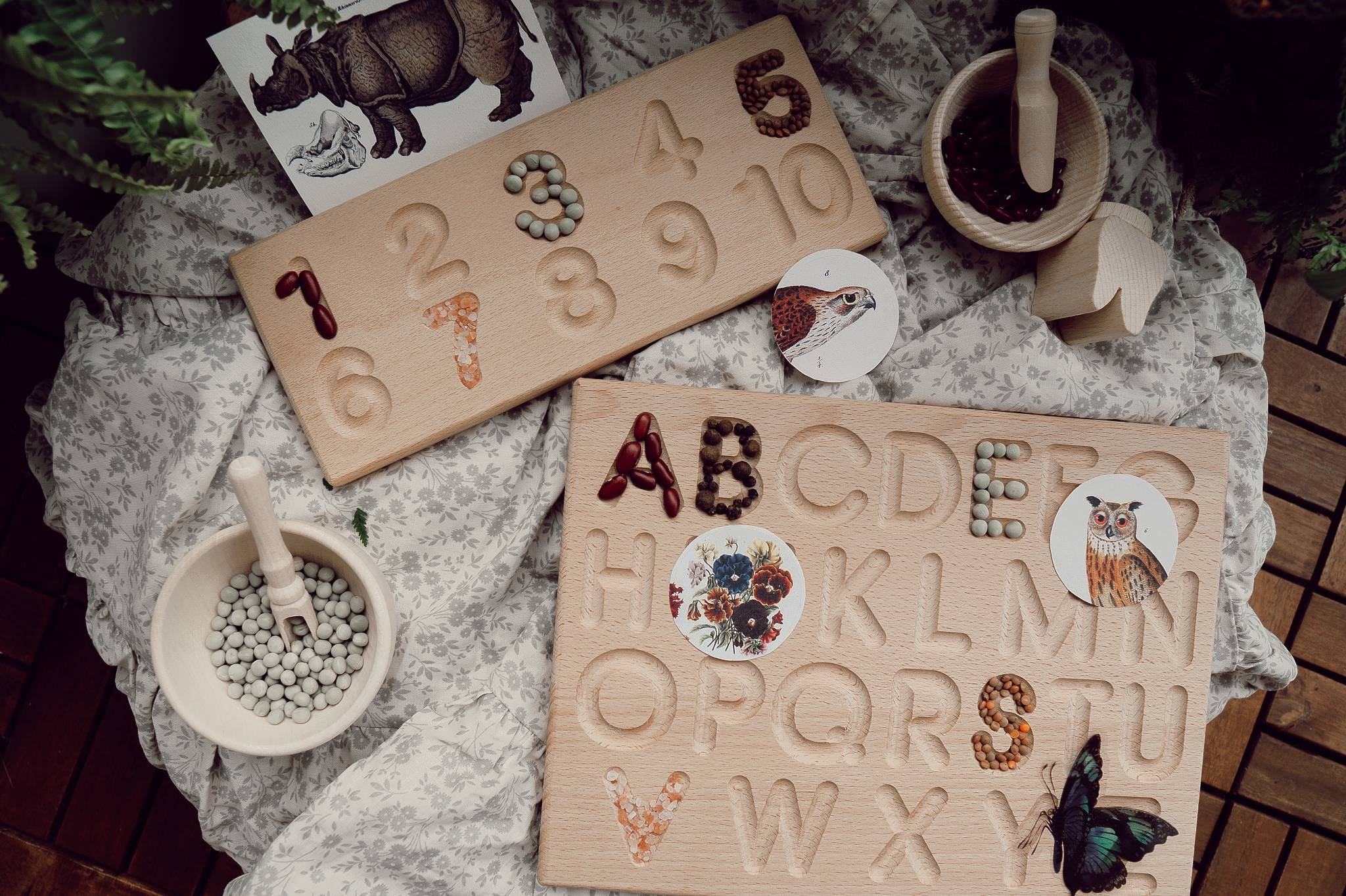 Wooden Numbers Montessori/ Montessori Numbers Board/ Numbers Board ...