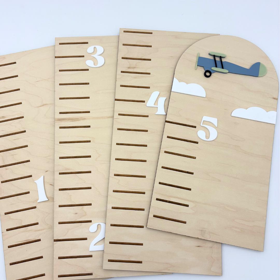 Vintage Airplane Growth Chart Ruler - SVG Digital File - Plane Nursery ...