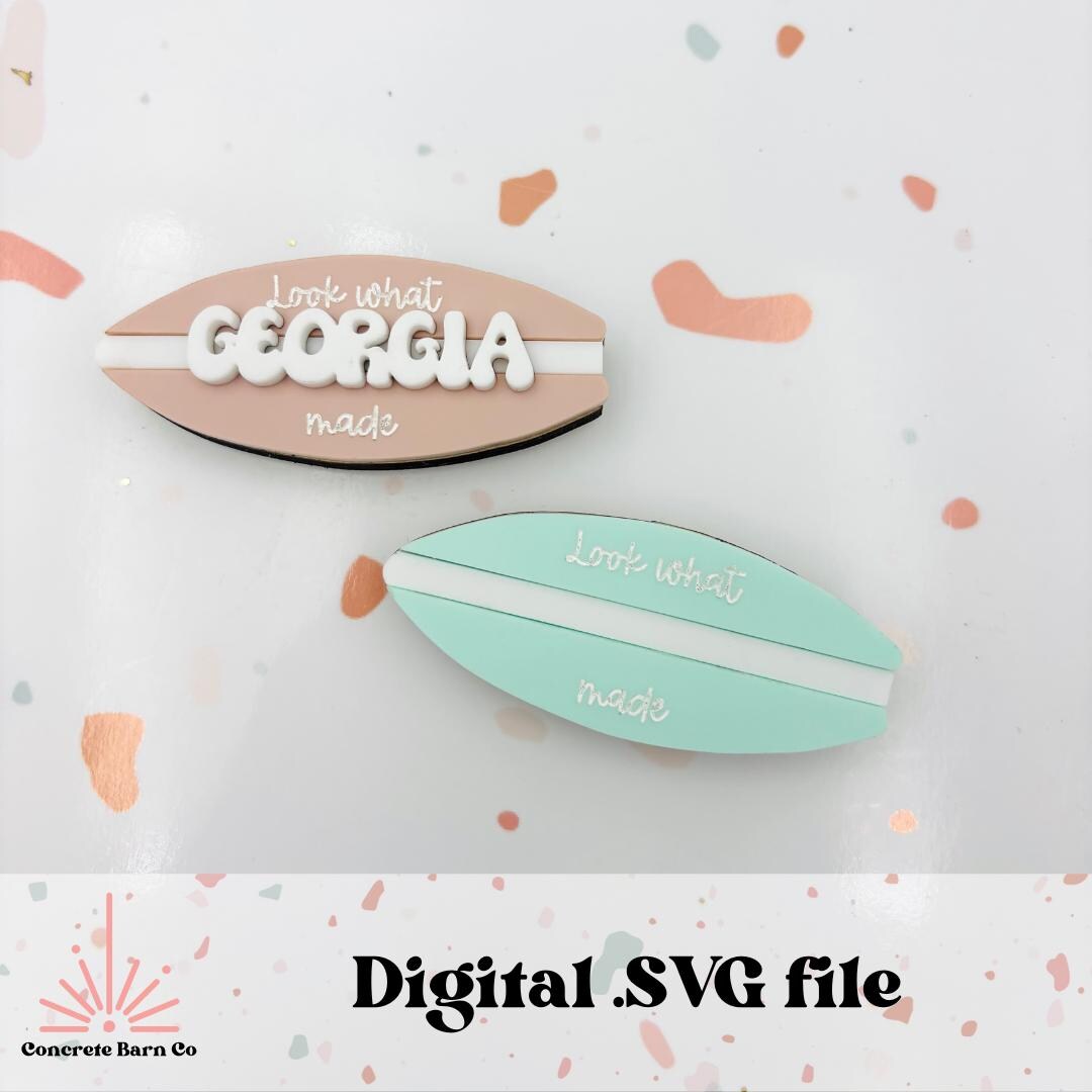 Surf Themed - Look What I Made Kid's Artwork Magnets - SVG Digital File ...
