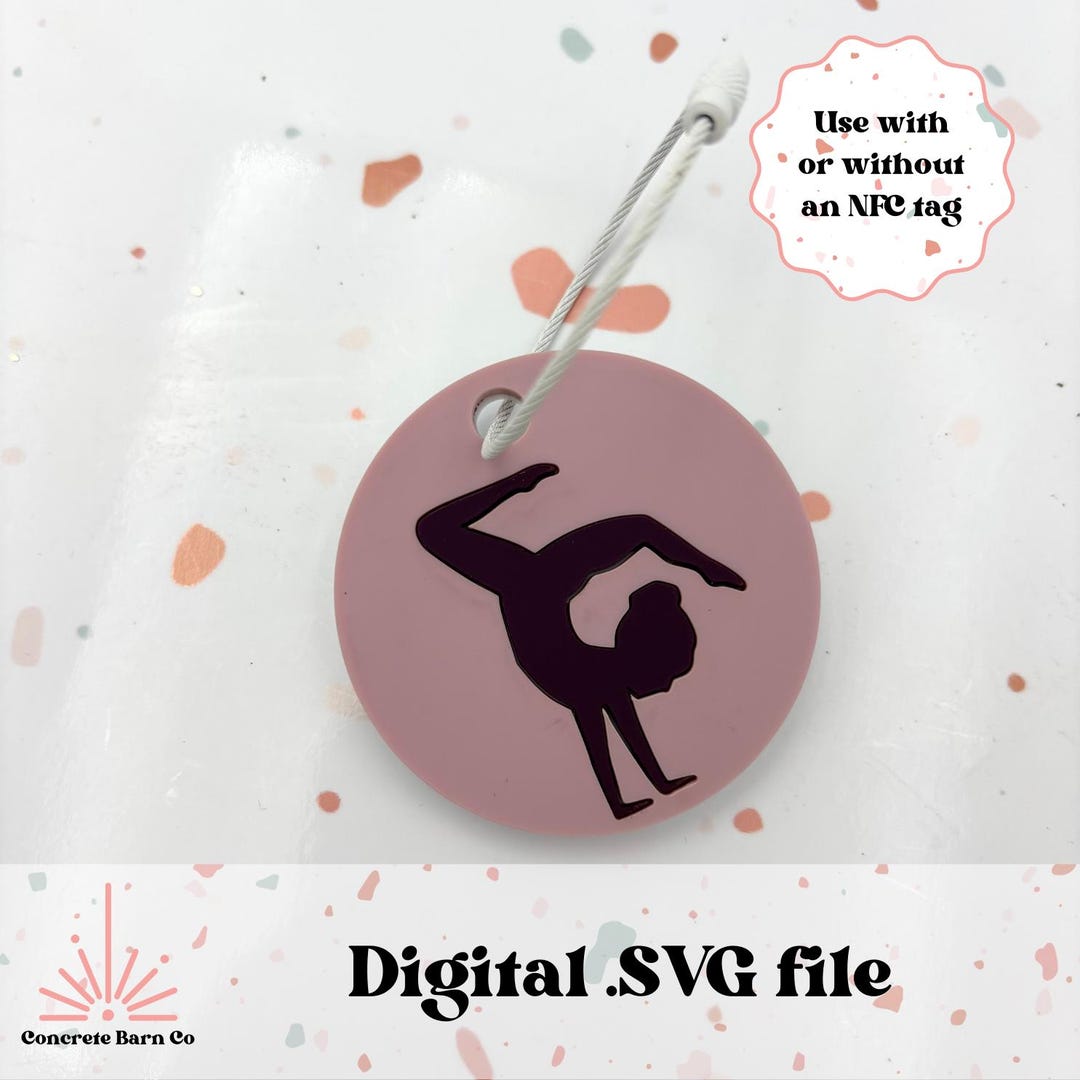Gymnastics Bag Tag - SVG Digital File - Custom Gymnast Bag Tag ...