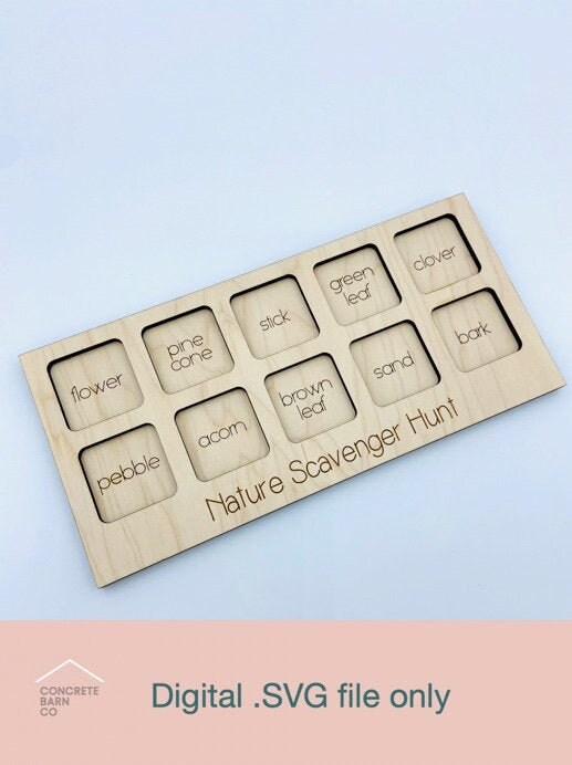 Scavenger Hunt SVG Digital File - for Laser Cutters - Etsy