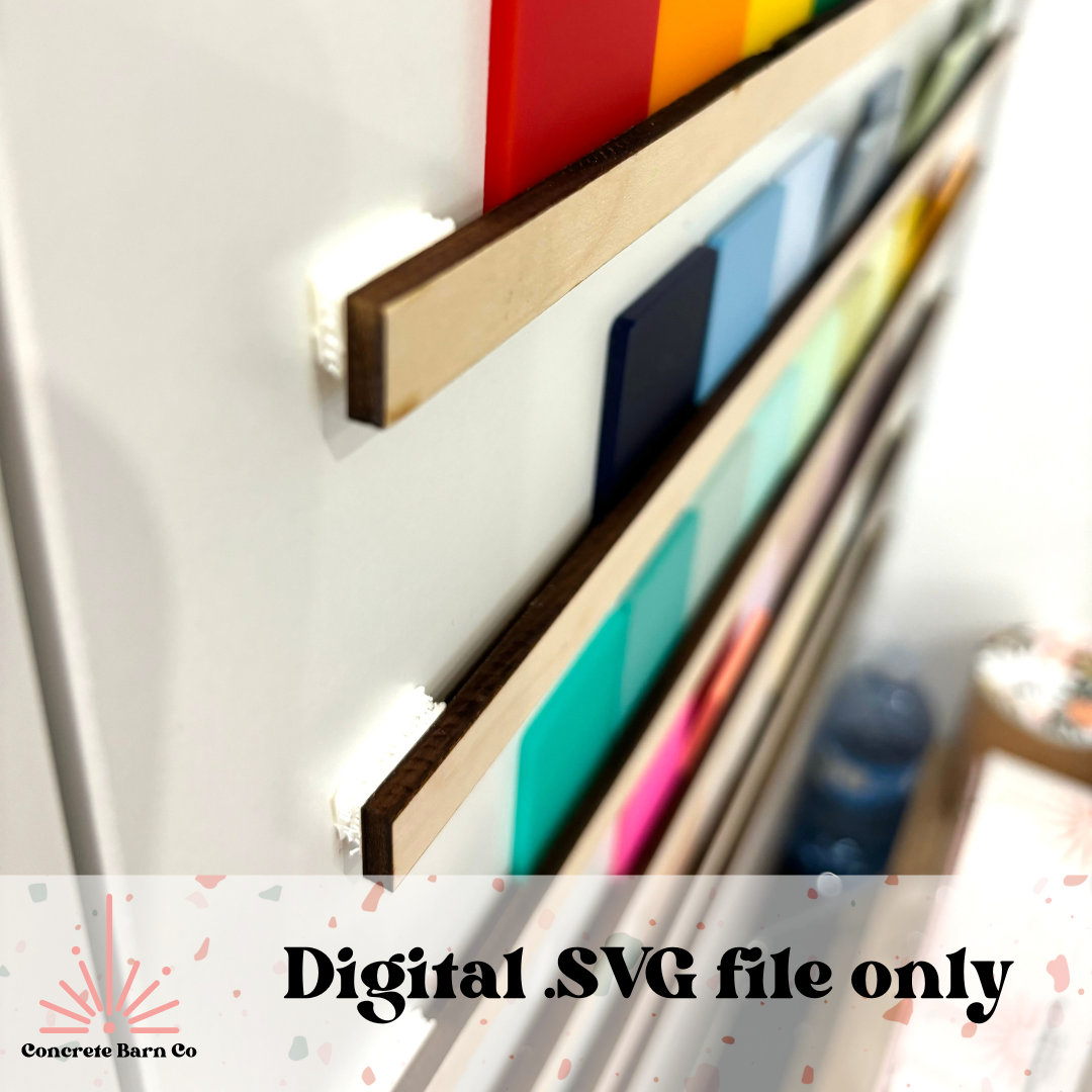 Acrylic Swatch Display Shelf - SVG Digital File - for 1/8" 3mm Acrylic ...