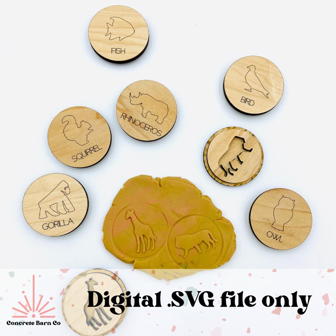 Play Dough Stamp BUNDLE SVG Digital File 5 Themes - Etsy
