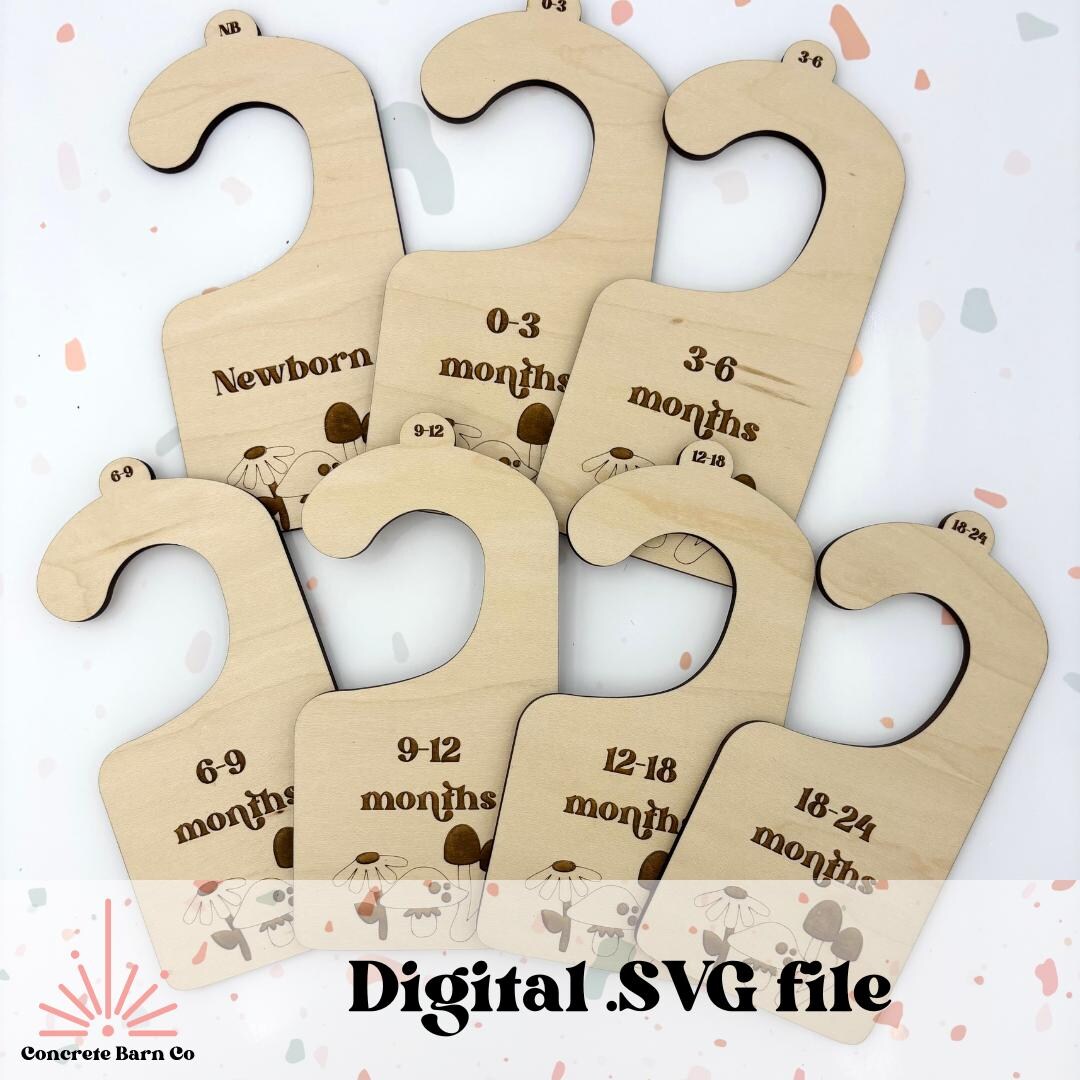 Mushroom Closet Dividers - SVG Digital File - Nursery Decor - Woodland ...