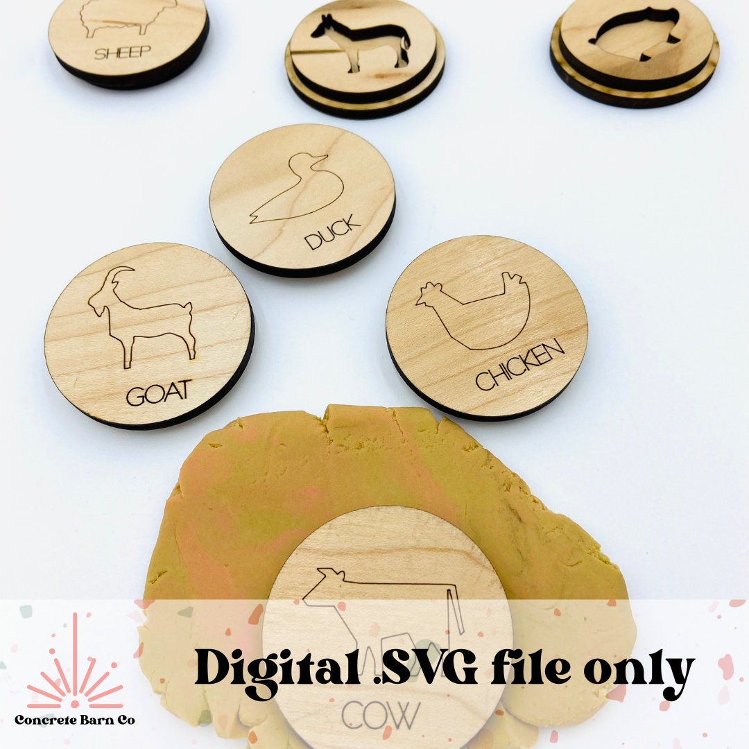 Play Dough Stamp BUNDLE - SVG Digital File - 5 Themes - Etsy