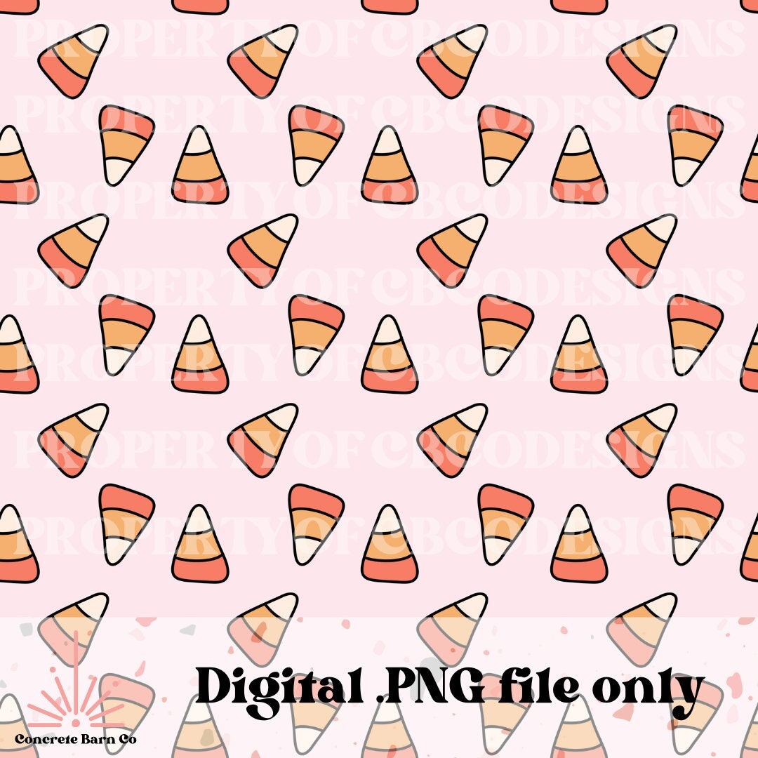 Halloween Candy Corn Seamless Pattern - Blush - Etsy