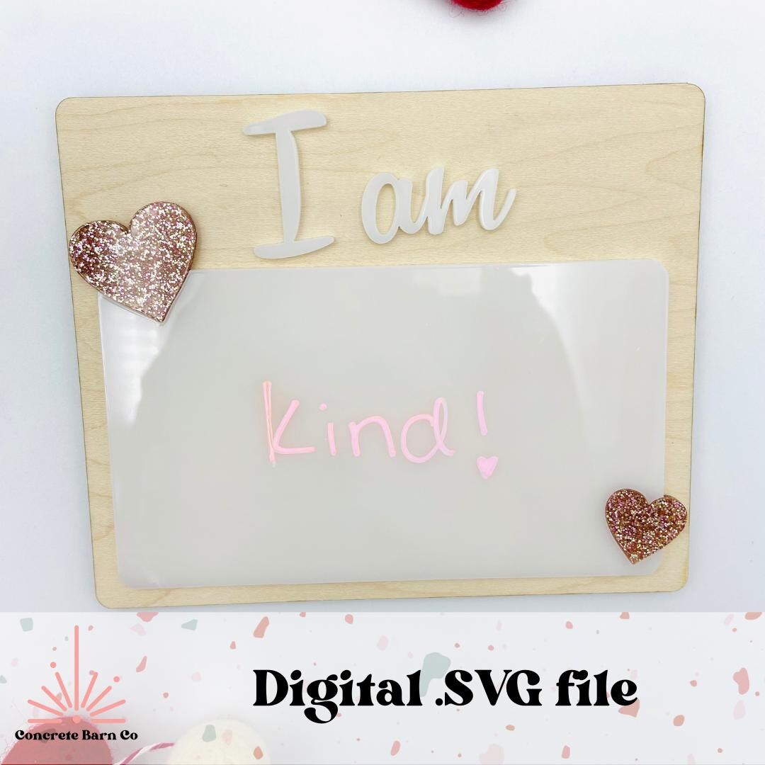 Dry Erase Affirmation Board - Bundle - SVG Digital File - Etsy