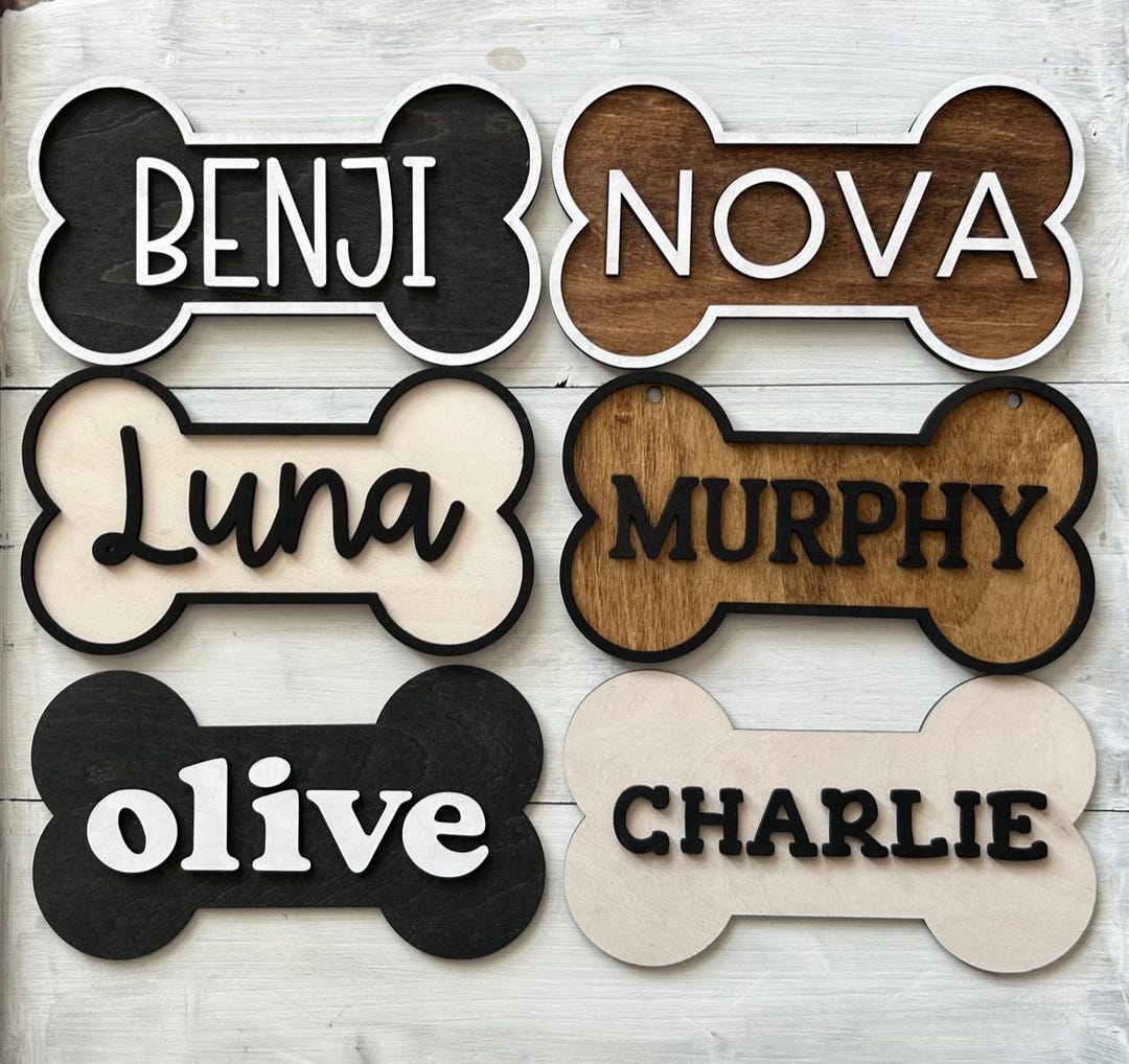 DOG NAME SIGN, Dog Crate Sign, Puppy Gift, Dog Name Tag, Personalized ...