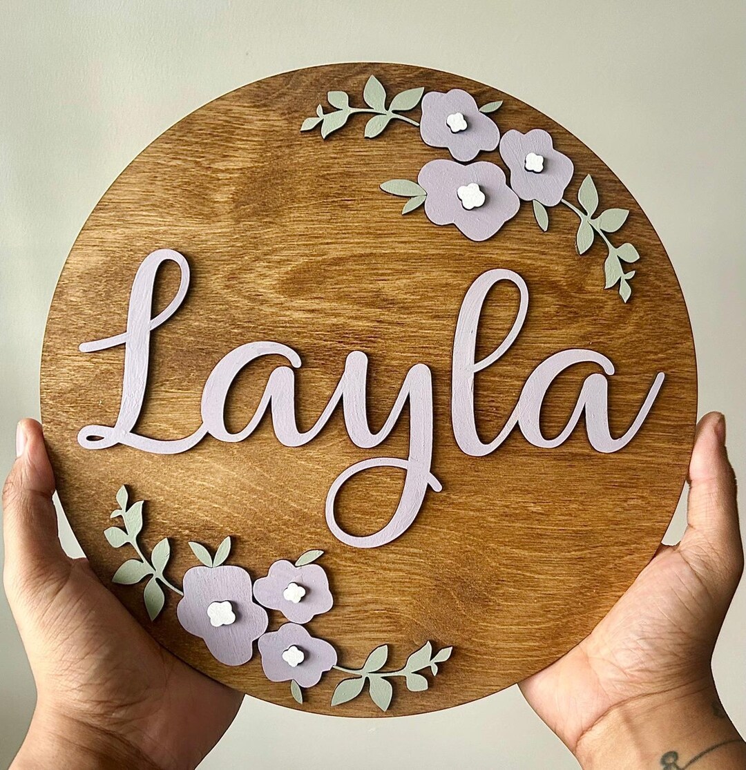 Personalized Girls Room Sign Nursery Sign Wood Custom Sign for Kids ...