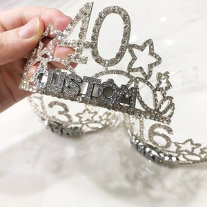 Custom Name Tiara,personalized Word Tiara for Birthday Crown,custom ...