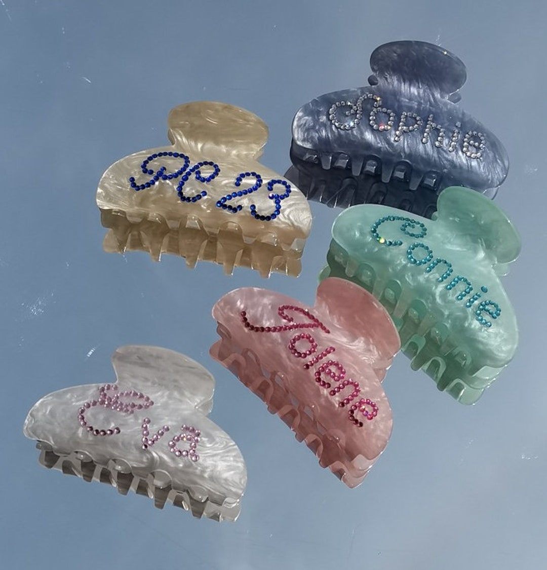 Personalized Hair Clip - Original Design Diamond Hair Pins Customizable ...