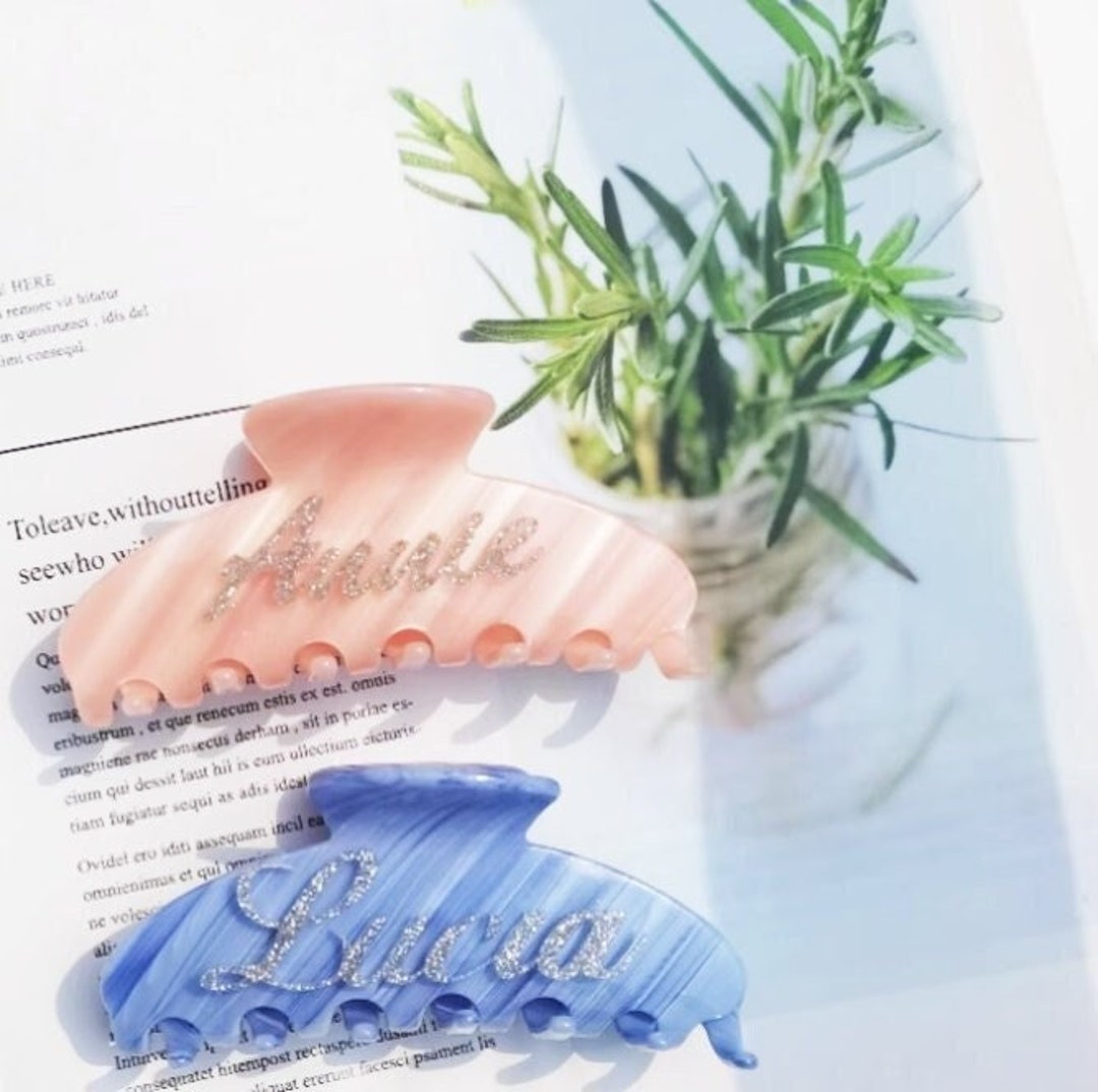 Custom Name Hair Claw Clips,personalized Claw Clips,hair Clips ...