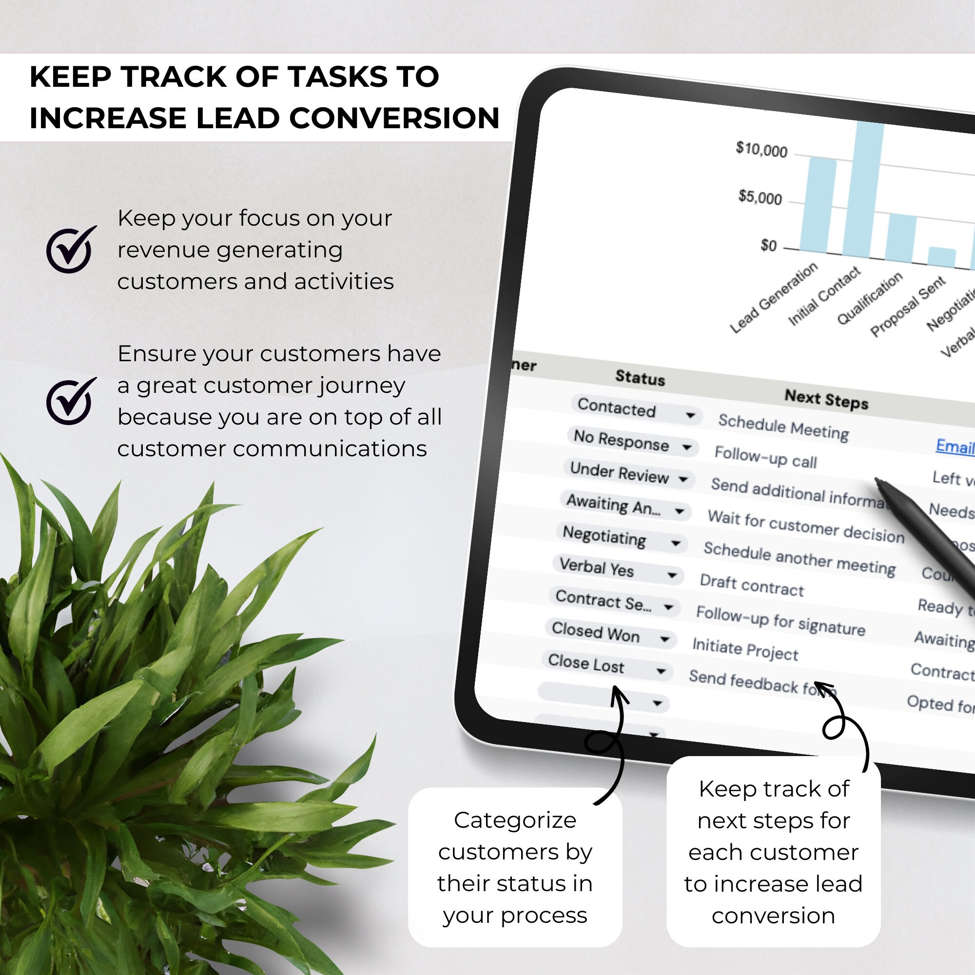 Business Pipeline Google Sheet Template, Client Sales Tracker Planner ...