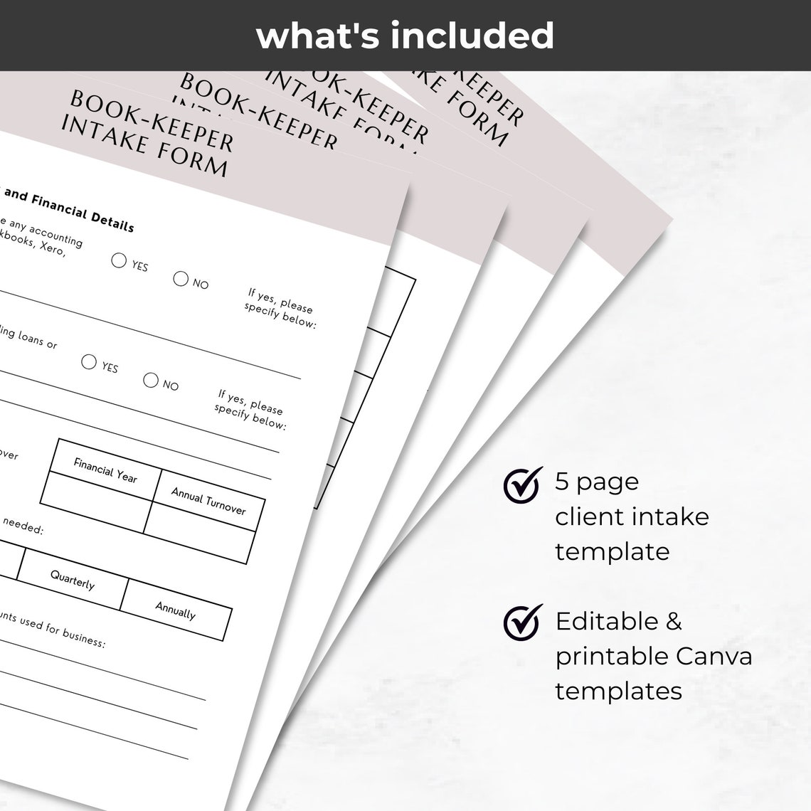 Bookkeeper Client Intake Form, New Client Onboarding, Customer ...
