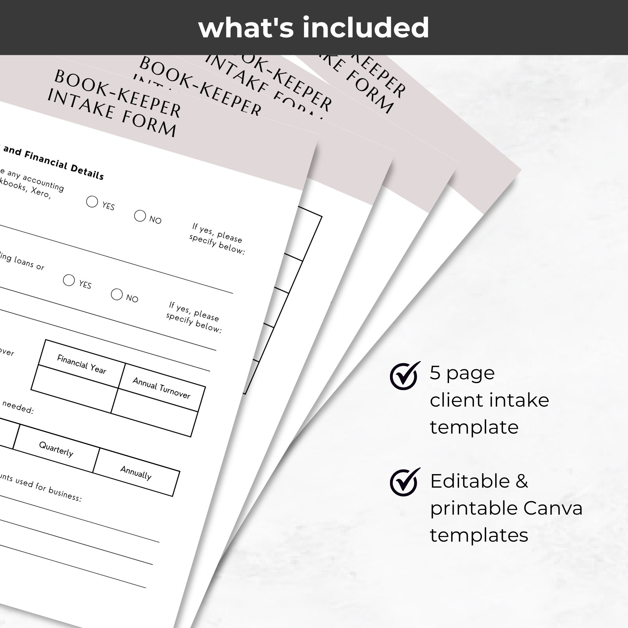 Bookkeeper Client Intake Form, New Client Onboarding, Customer ...
